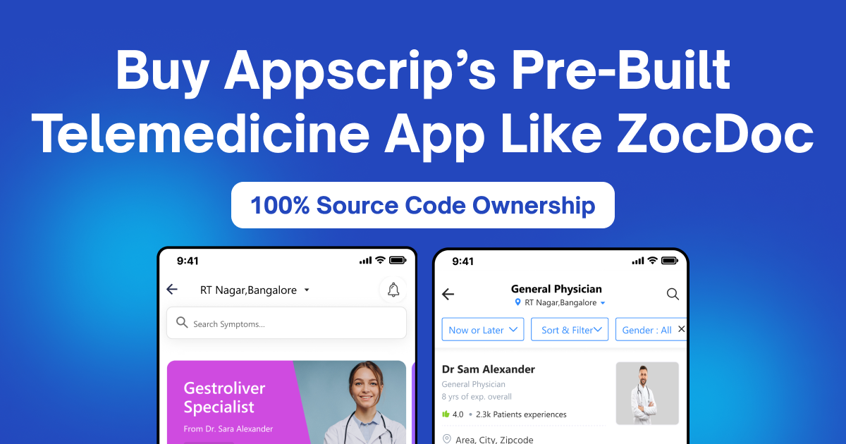 Zocdoc Clone 2026 | Build Your Telehealth App In 60 Days