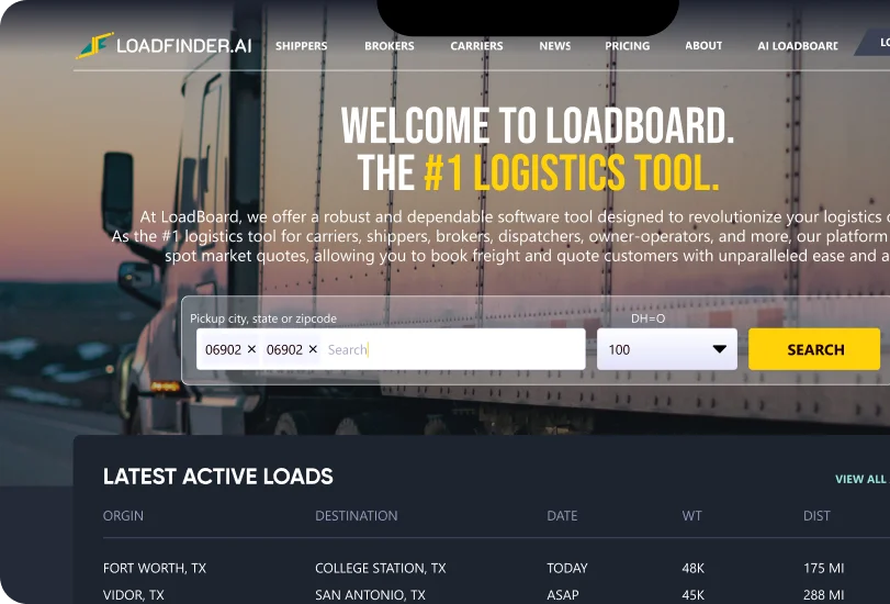 Best AI Load Board Software| 100% Customizable
